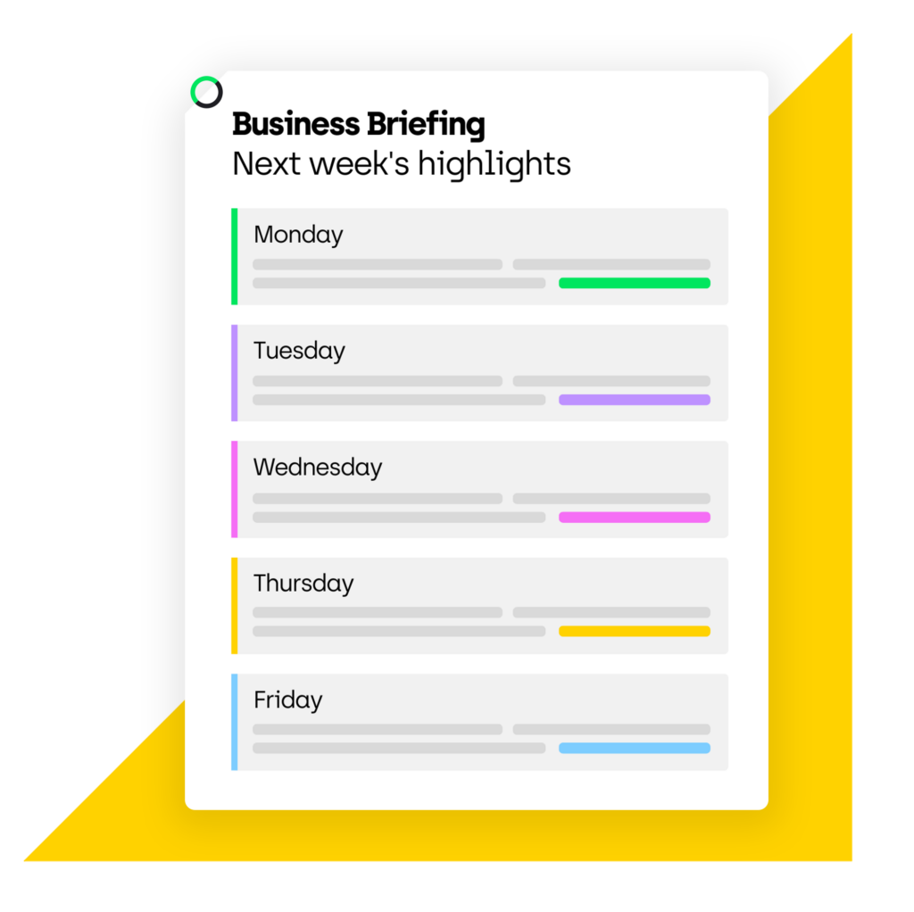 Forward Planner Weekly Business Briefing - Onclusive